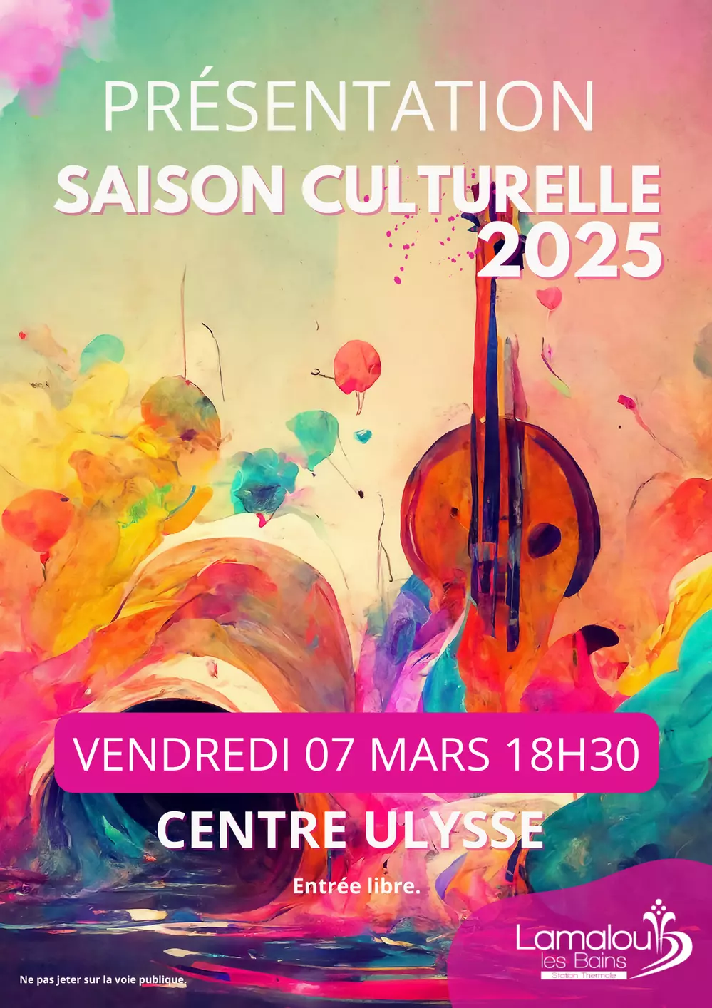 Présentation saison culturelle 2025 | grandorb.fr/Sortir
